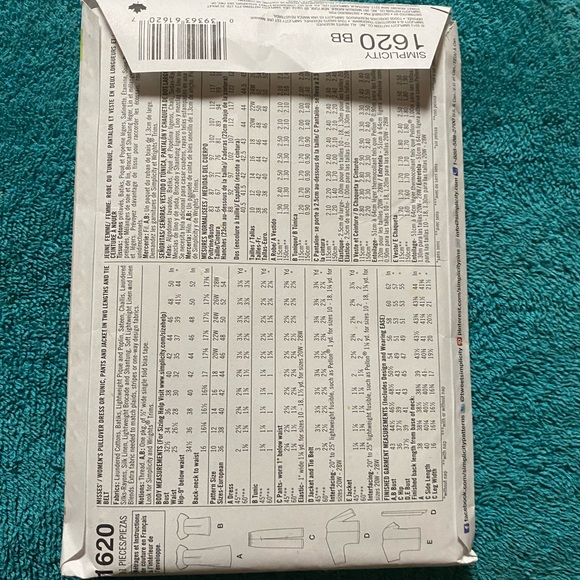 Other | Ladies Plus Size Simplicity 162 Uncut Sewing Pattern Outfit ...